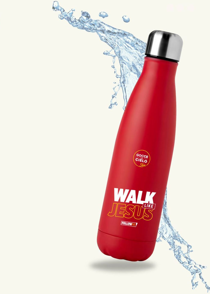 Borraccia termica Walk like Jesus: 500 ml: clcitaly.com